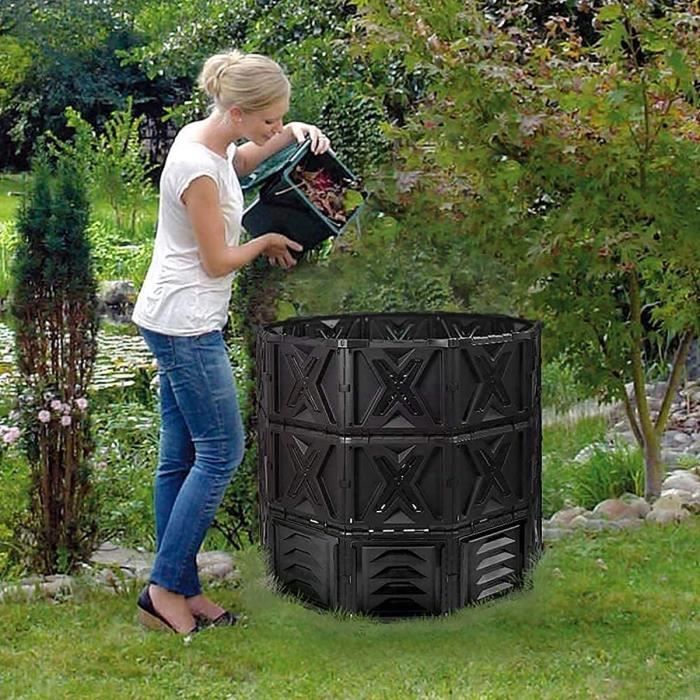 DOOGL Bac à Compost de Jardin, corbac de Compost, gobelet en Plein air ...