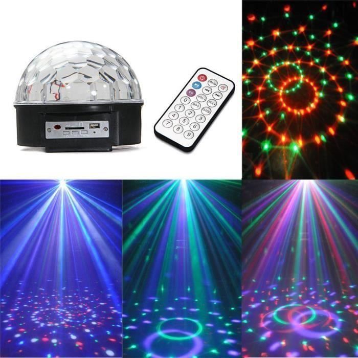 Magic Ball LED 6x3W USB SD + CLE USB ! - Cdiscount TV Son Photo
