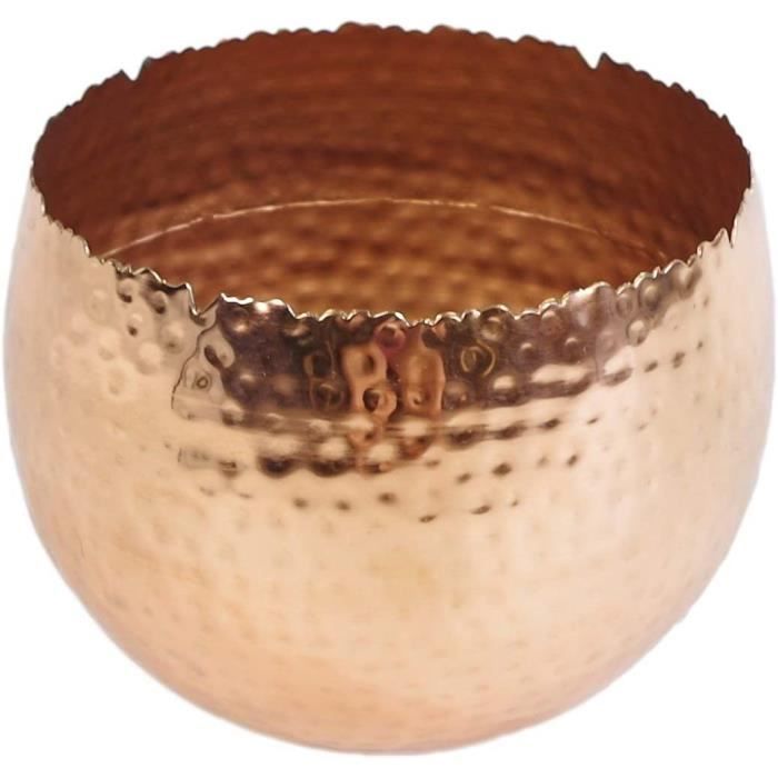 Design Uk Pot De Fleurs En Métal Martelé 22 X 17 Cm[u1902] - Cdiscount ...