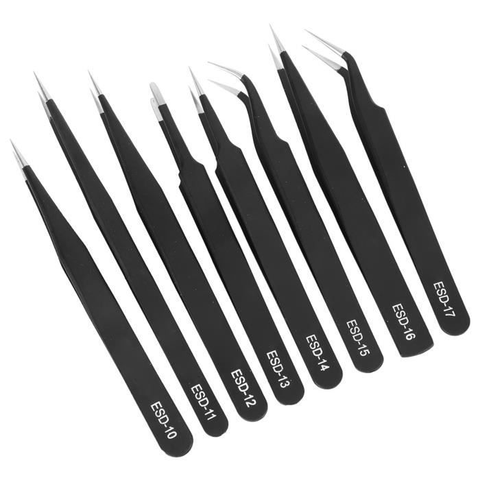 Pince À Épiler Jeu De Pincettes Inclinées, Pincettes En Acier ...