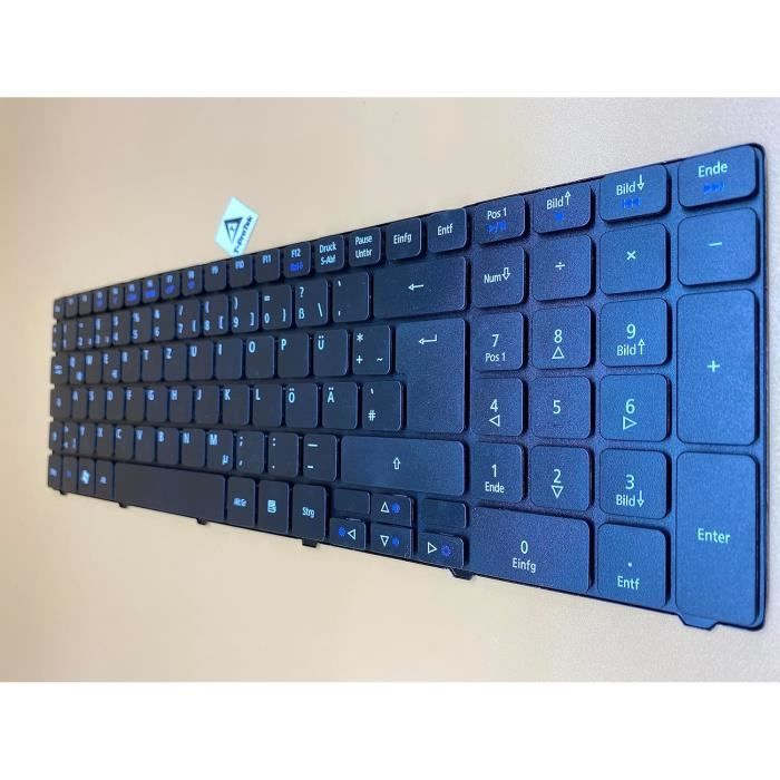 Clavier Allemand Noir Compatible Avec Acer Aspire 7741G-484G50Mnkk ...