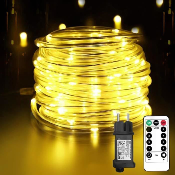Tube Lumineux Led, 20 M 200 Leds Pour Extérieur Avec Prise, Protection ...