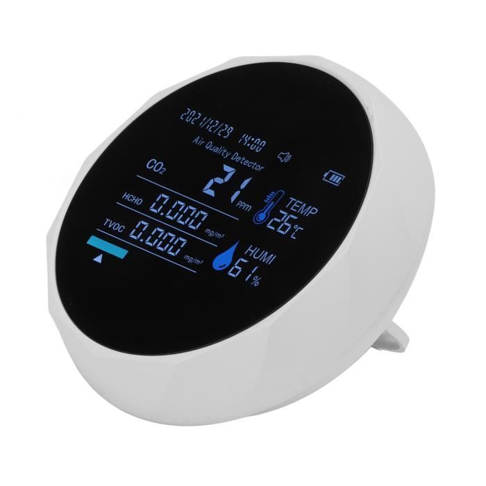 Fdit Capteur de CO2 Moniteur de CO2 7 en 1 Détecteur Intelligent de ...