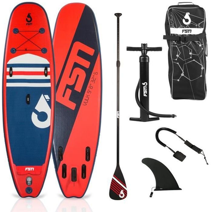 Stand up Paddle Gonflable VULK 9'8 - 299 x 81 x 13 cm - Pack complet ...