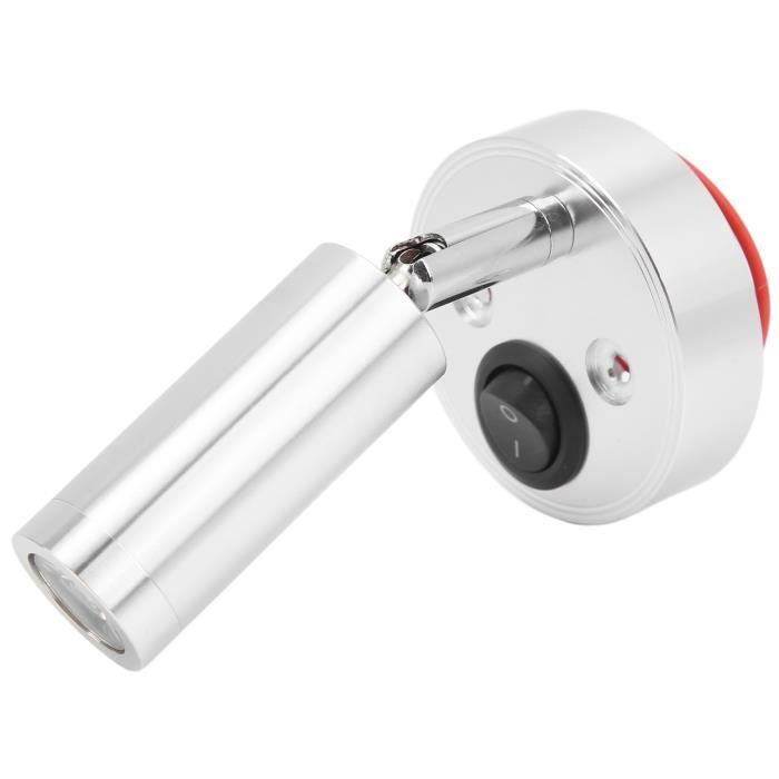 Lampe de chevet - GAROSA - LED 3W - Aluminium Chromé - 12-24V - Design ...