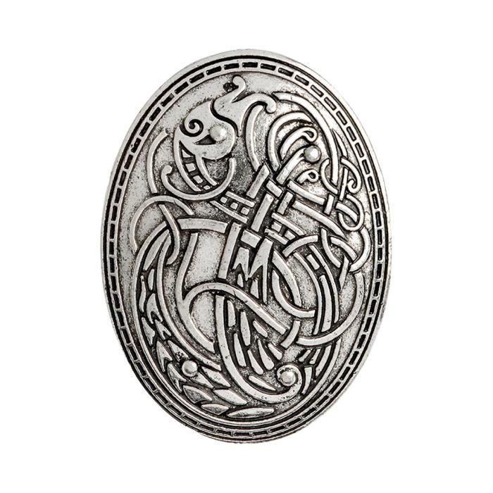 Viking Sculpté Rune Ethnique Broche Badge Corsage Broche Broche Bijoux ...