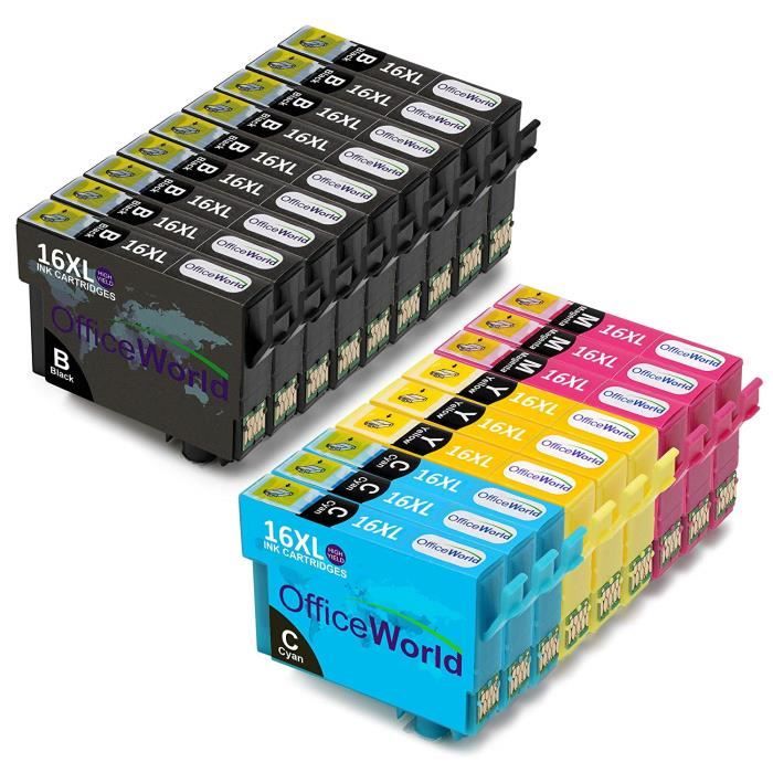 Cartouche Epson 16XL multipack Noir/Cyan/Magenta/Jaune pour Epson WF ...