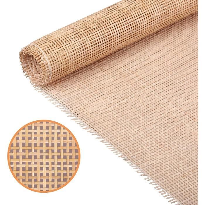 OUTAD® Sangle Cannage Rotin Rouleau 50cm x 1m Sangle Rotin Naturel ...