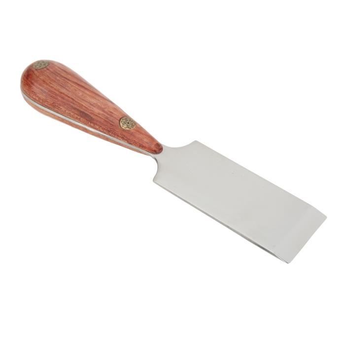 Qiilu Couteau à découper en cuir Couteau à parer en cuir robuste en ...