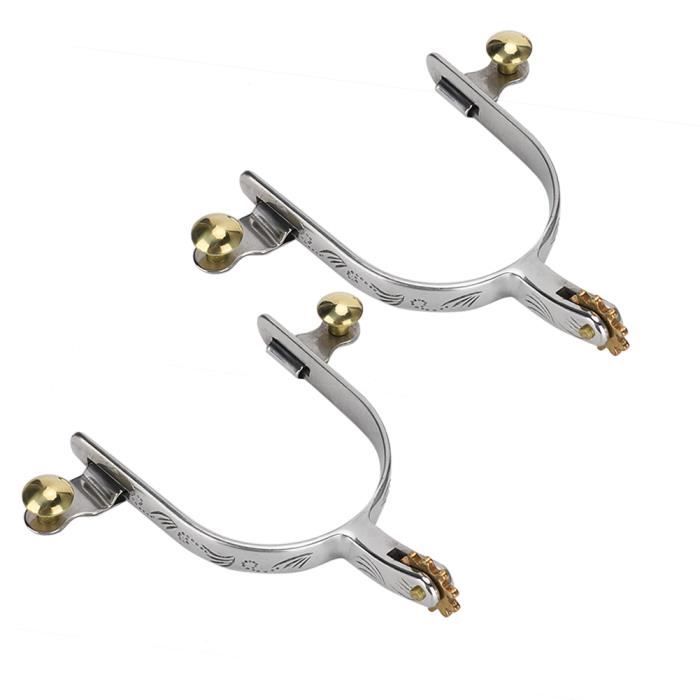 Éperons de cheval en acier inoxydable - SALUTUYA - West Cowboy Style ...