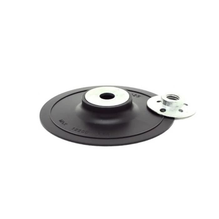 Plateau de support - SILVERLINE - Ø 125 mm - ABS - Écrou de serrage M14 ...