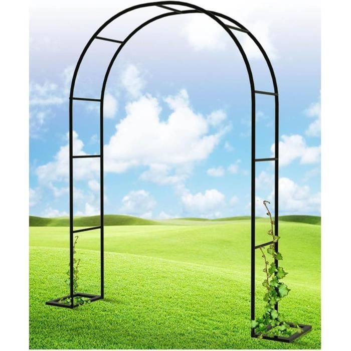 Arche de Jardin Robuste en Métal TRAHOO - Arche à Rosiers pour Plantes ...