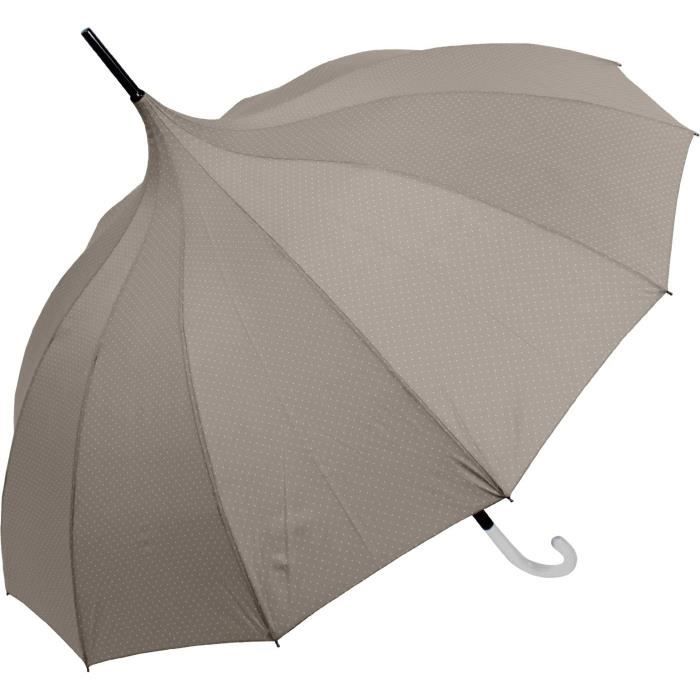 Parasol En Fibre Flex Ac Pagoda, Beige, 100 Cm[y7721] - Cdiscount Jardin