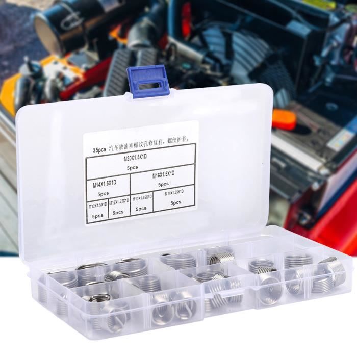 Zerone Kit de réparation de filetage Kit d'insertion de réparation de ...