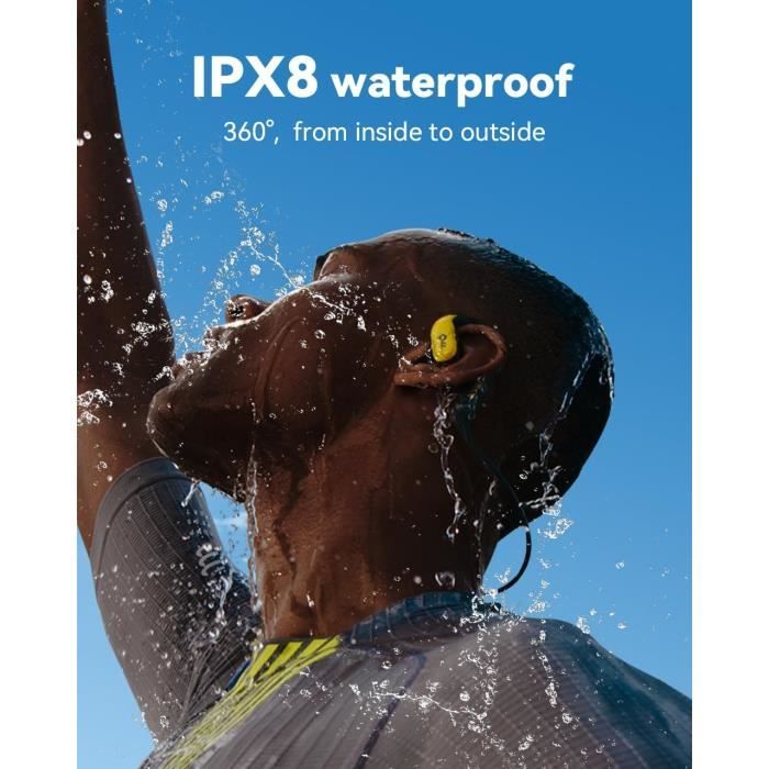 Ows Sports Open-Ear Headphone, 15 Hours Open Wearable Stereo Bluetooth ...