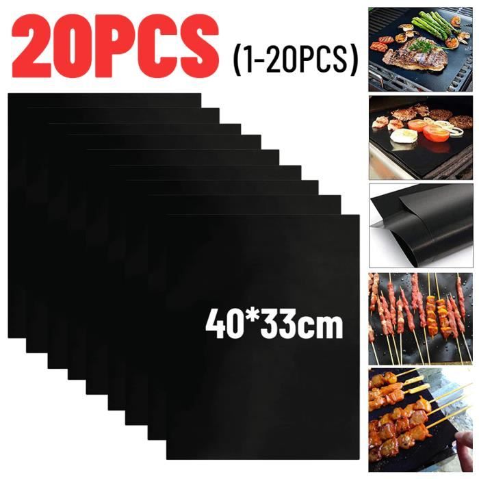 1pc Bbq Grill Mat Tapis de cuisson antiadhésif pour barbecue 40x33cm 1 ...