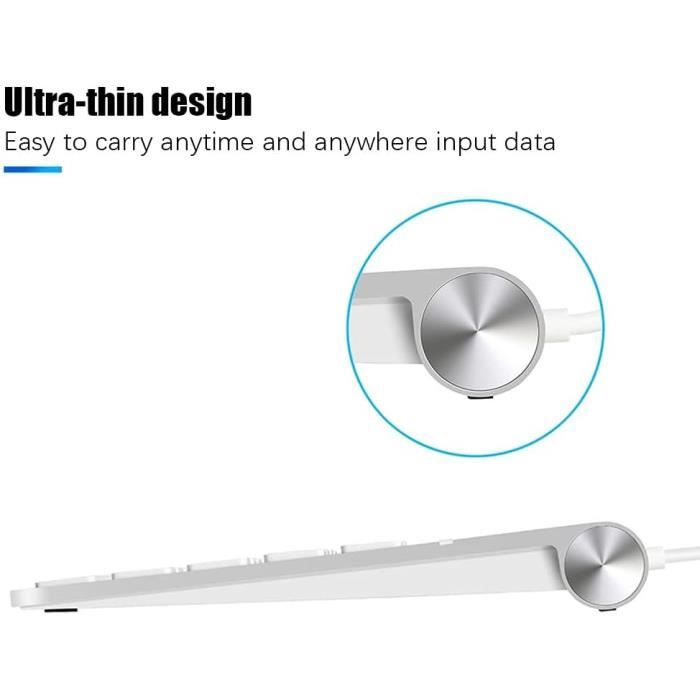 Mini Clavier Numérique Clavier 18 Touches Clavier Numérique Pavé ...