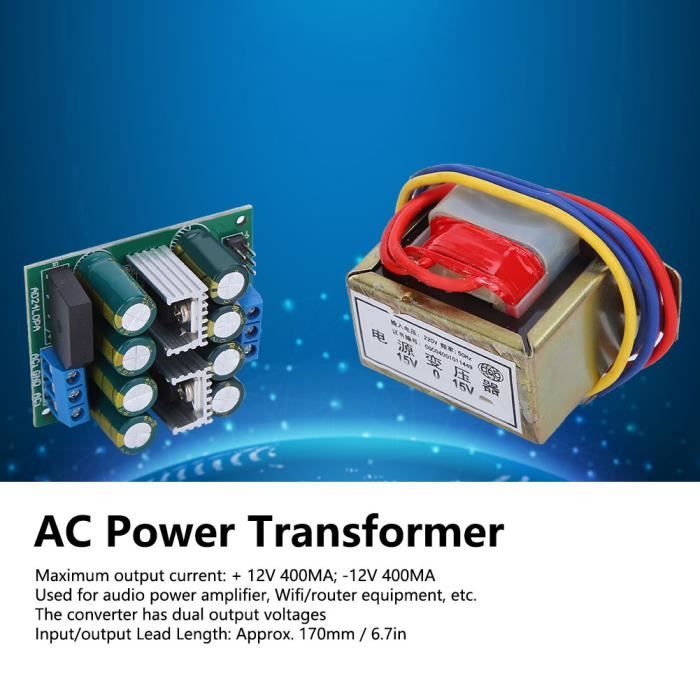Transformateur d'alimentation AC Convertisseur AD24LOPA_12V Single ...