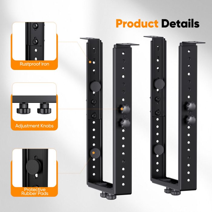 Support Tour PC sous Bureau,Support CPU Réglable pour Une Installation ...