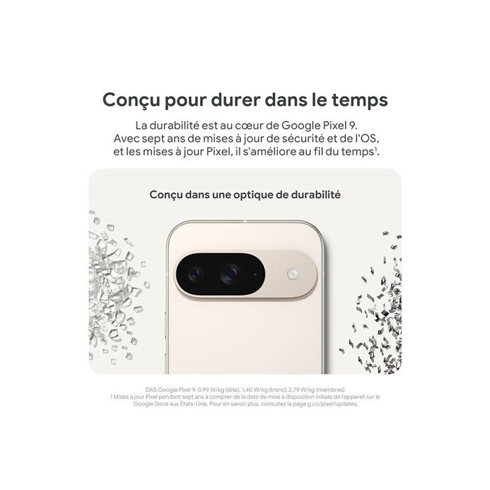 Smartphone - GOOGLE - Pixel 9 - 6,3" - 128 Go - 5G - Double SIM - Vert ...