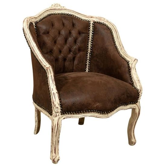 Fauteuil Louis XVI de style français en hêtre massif - L6830 ...