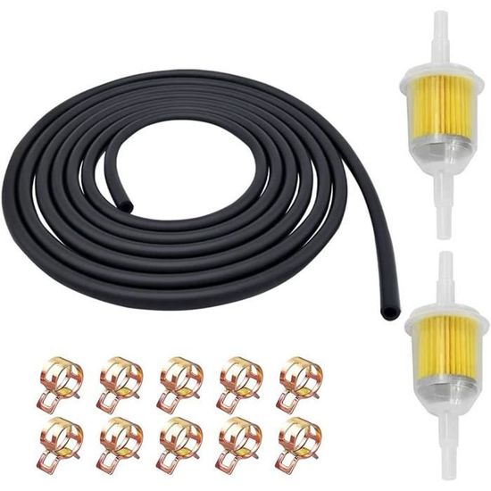 Universel Tuyau Carburant Kit-Durite Essence 6mm,2 m 6 mm/2 filtres à ...
