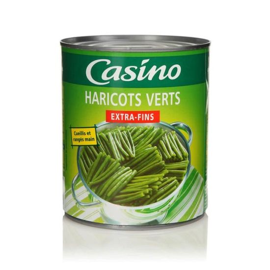 Haricots verts extra-fins - Rangés à la main - 440 g - Cdiscount Au ...