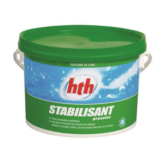 Equilibre de l'eau - Stabilizer granulés HTH 3 kg - Cdiscount Jardin
