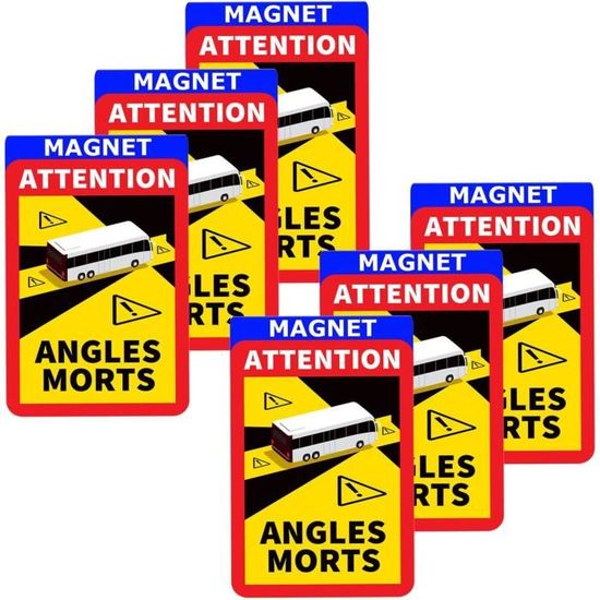 Badge Et Embleme Auto - Autocollant D Angle Mort Panneau Magnétique ...