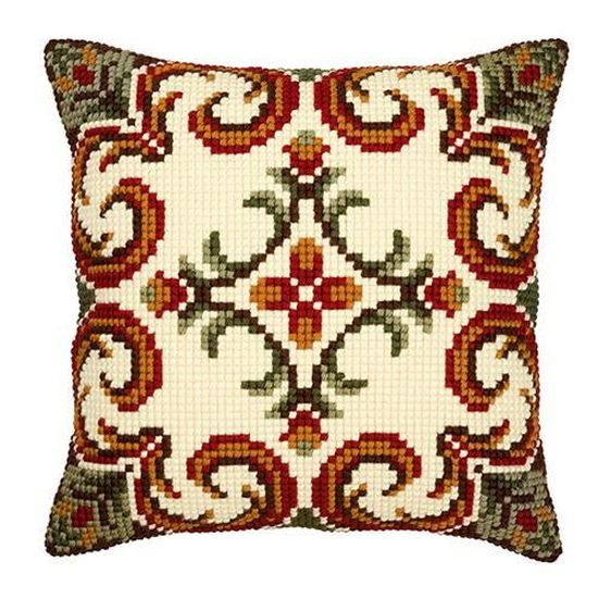 Kit coussin point de croix motif géométrique - Cdiscount Maison