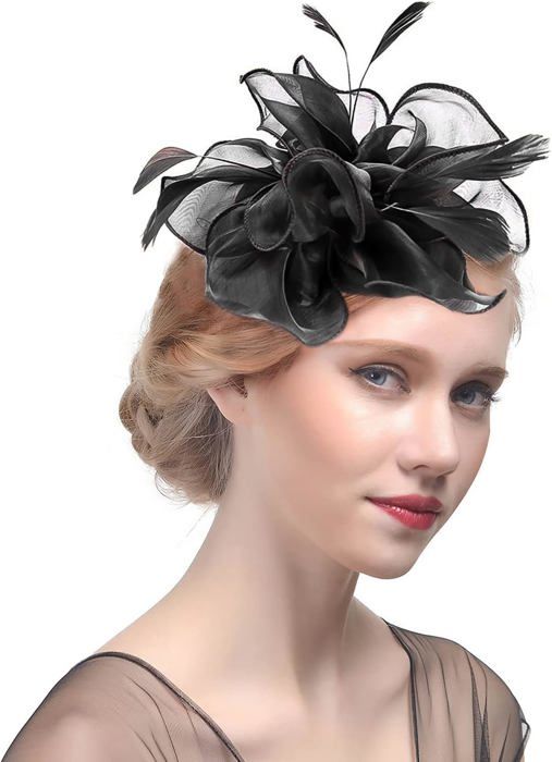 Chapeau Bibi Fascinator Femme Fille Chapeau Mariage Bandeau Mariée ...