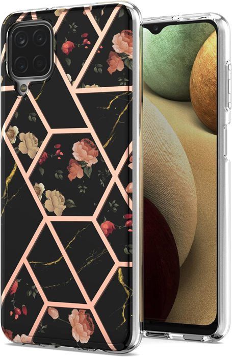 Coque Marbre pour Samsung Galaxy A12 Housse étui Dos Rigide PC TPU ...
