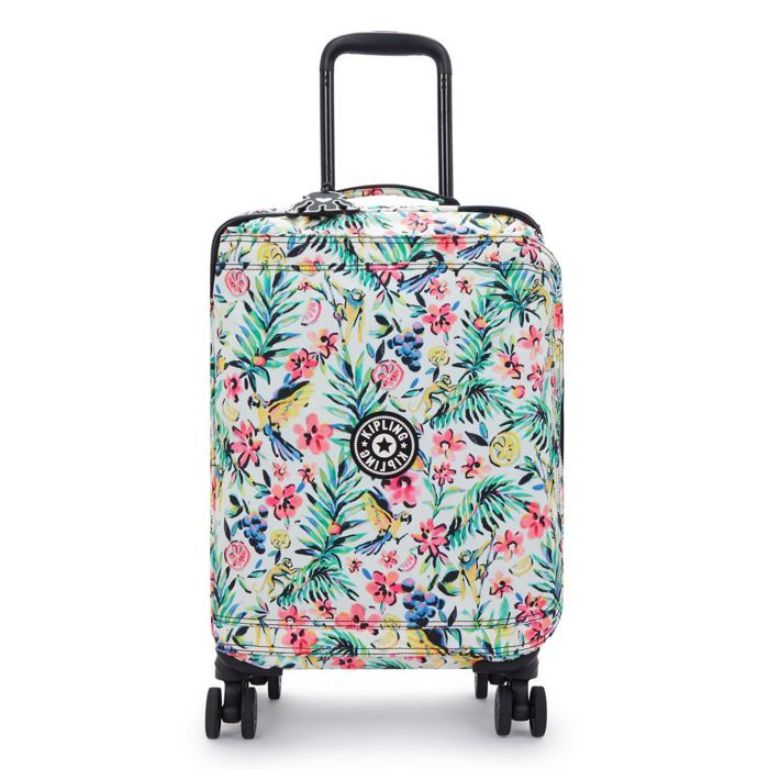 Kipling Valise blanc bleu pour femme - Basic Spontaneous Cabin Size ...