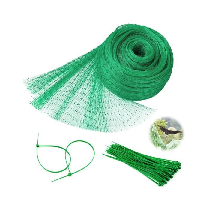 Filet Protection Oiseaux 4 X 15 m,Filet Anti Pigeon Avec 50 Serre ...