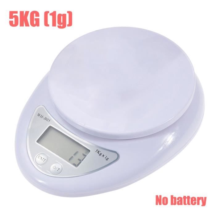 Couleur 5 kg 1g 1kg 5kg numérique portable LED ÉLectronique L'Équilibre Alimentaire Balances ...