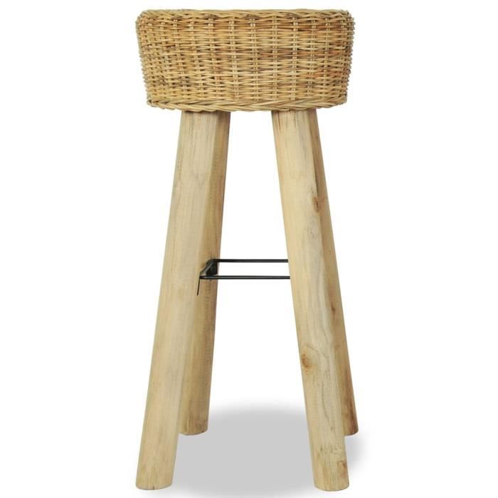 Tabourets de bar lot de 2 rotin naturel Akozon7642651126390 - Cdiscount ...