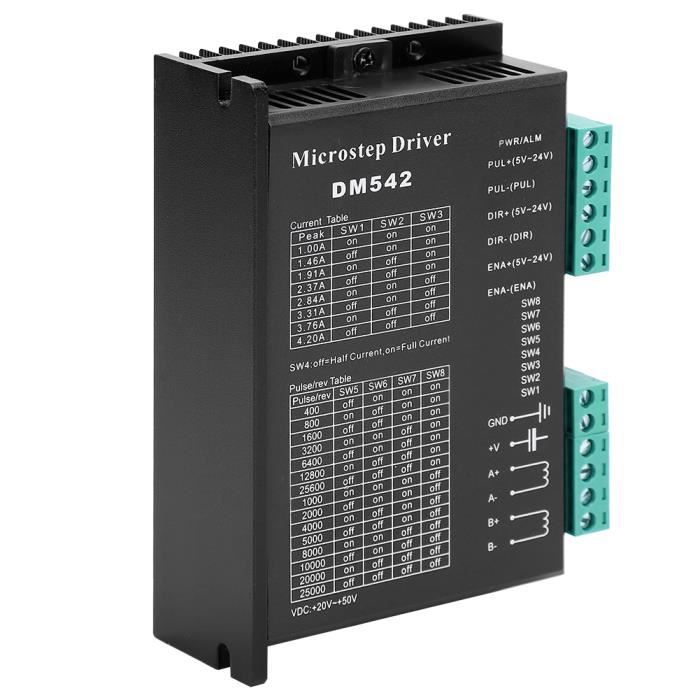 Pilote de moteur pas à pas micro - ALOMEJOR - DM542 - Compatible Nema ...