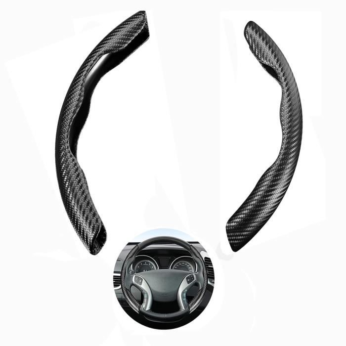 Ensemble de 2 housses de volant en fibre de carbone, pour femmes et hommes, accessoires sûrs et ...
