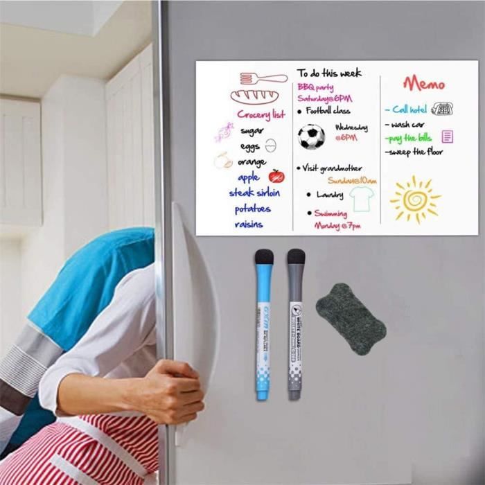 Tableau Velleda Mural Tableau Blanc Magnétique Enfants Tableau Blanc ...