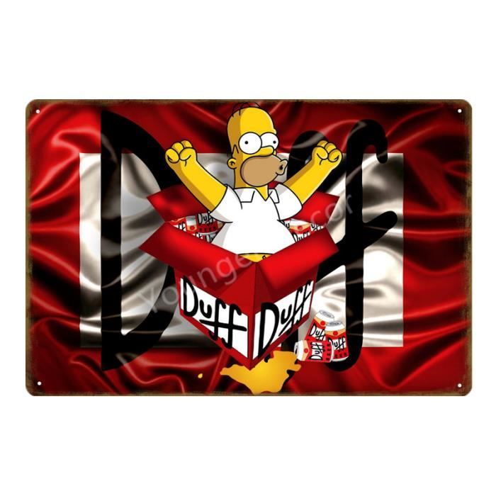 Affiche en métal pour Duff Beer, signes en métal pour alcool, Plaque ...