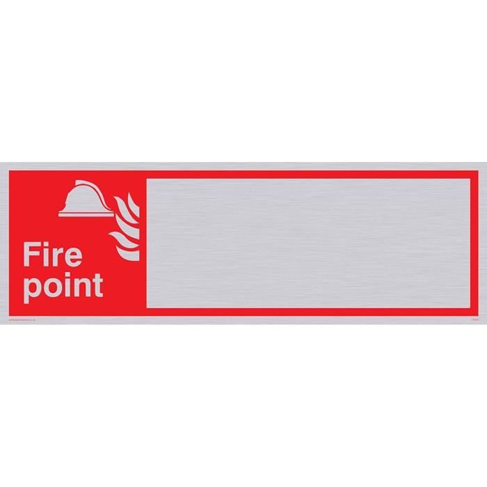 Viking Signs ``Fire point`` avec espace vierge Sign, plastique semi ...