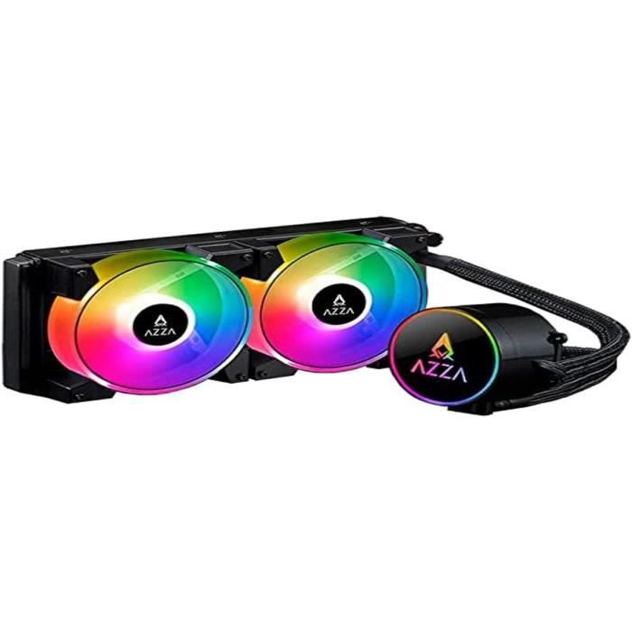 AZZA Blizzard SP 240 ARGB Refroidissement a Eau Noir 240 mm - Cdiscount Informatique