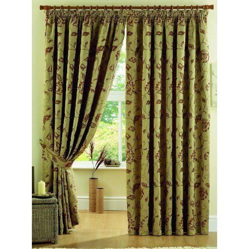 Curtina Maybury Double rideau Ourlet 8 cm Terracotta 228 cm x 137 cm ...