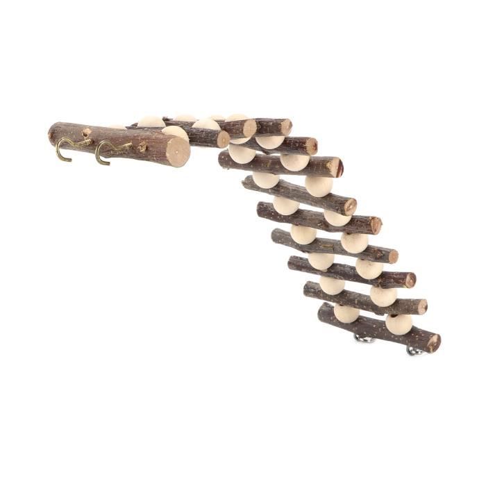 Dioche échelle de perroquets Hamster échelle en bois pliable échelle d ...
