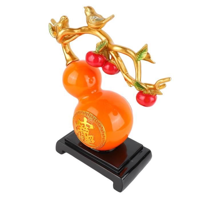 Duokon gourde Feng Shui Statue de gourde en résine bonne chance peinte ...