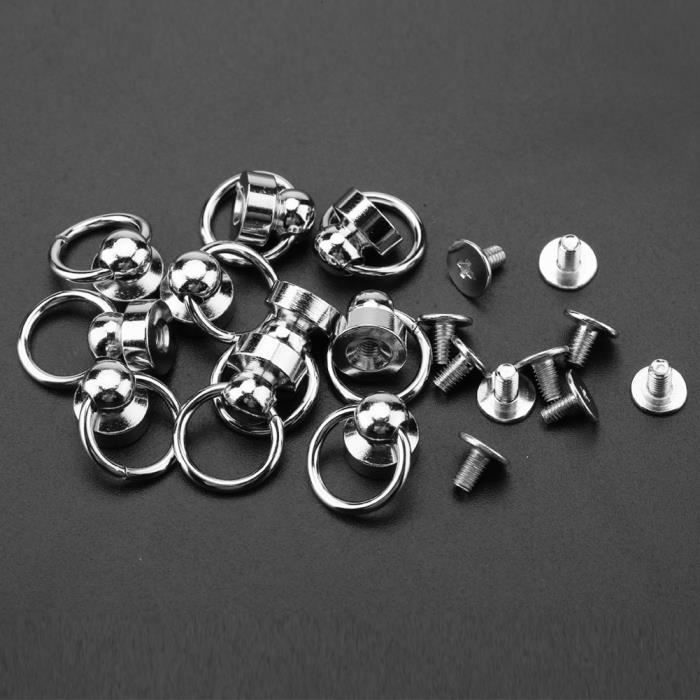 Fdit Goujon de rivet Lot de 10 goujons de rivet en laiton vissés à l ...