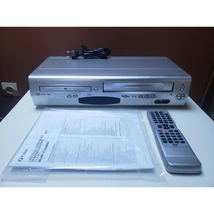 COMBI COMBINE FUNAI DVCR-4800 LECTEUR DVD MAGNETOSCOPE ENREGISTREUR VHS CASSETTE K7 VCR ...