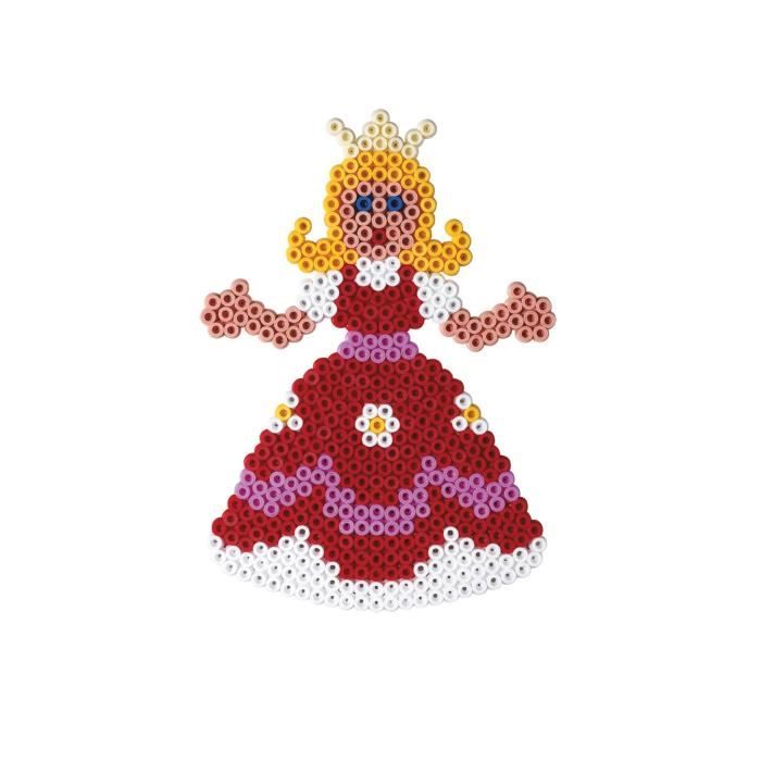 Jouet créatif - HAMA - Blister de perles moyennes - Plaque princesse ...