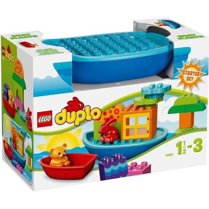 Jouet de Bain Tout-Petits - LEGO - DUPLO 10567 - Bateaux colorés - 18 ...