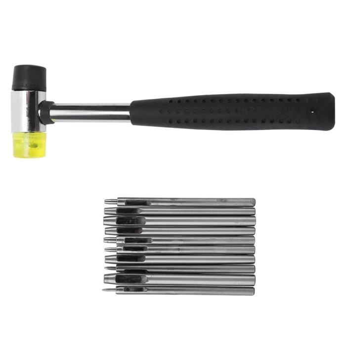 Lv.life outil de poinçonnage creux Poinçon en cuir bricolage bouche ...